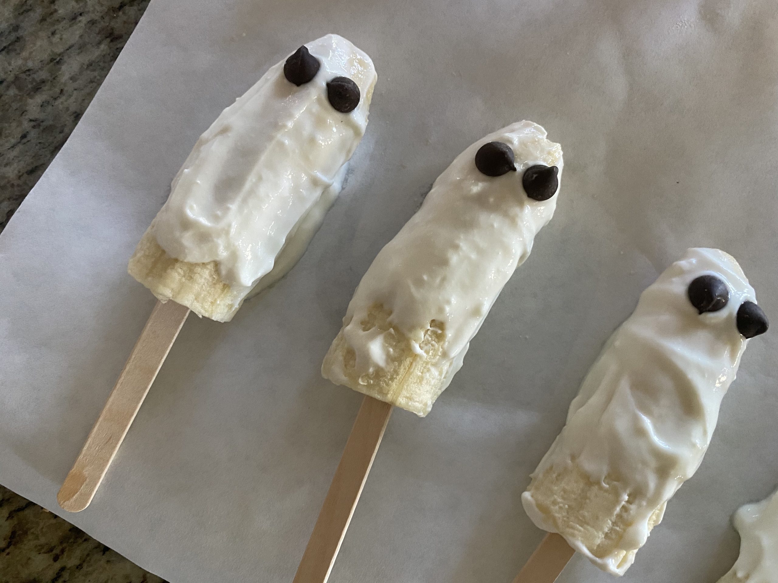 Banana Ghost Popsicles | Embrace Wellness with Ashley