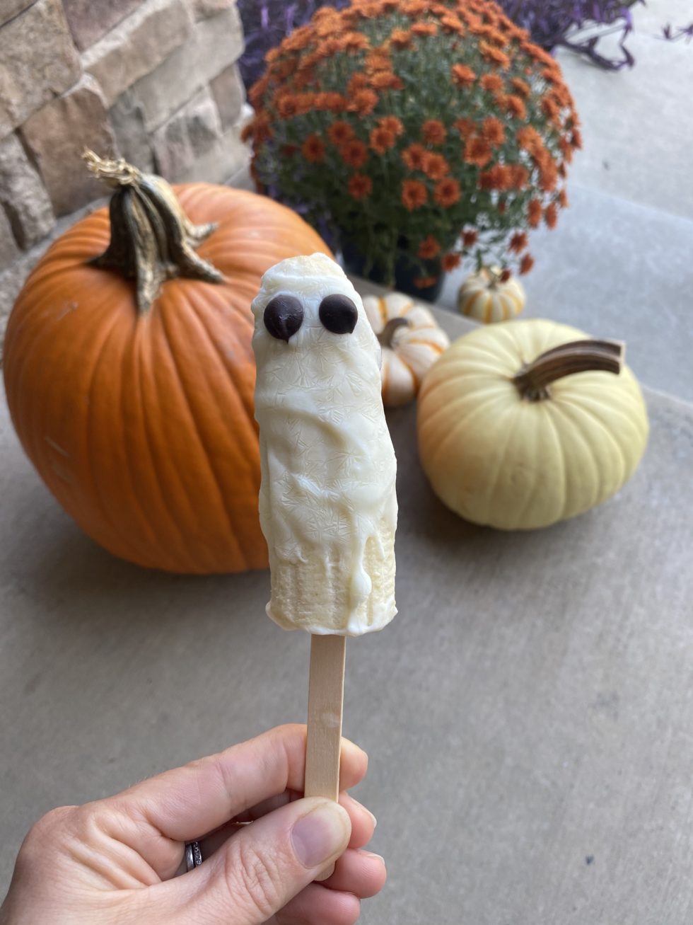 Banana Ghost Popsicles | Embrace Wellness with Ashley
